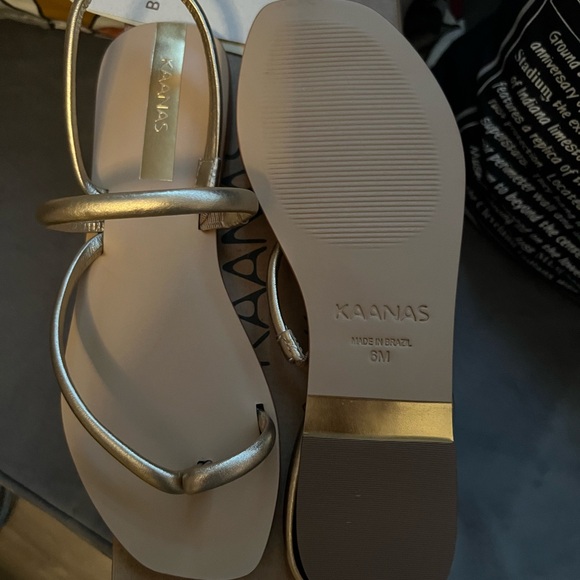 Kaanas | Shoes | Kaanas Metallic Gold Womens Sandals | Poshmark